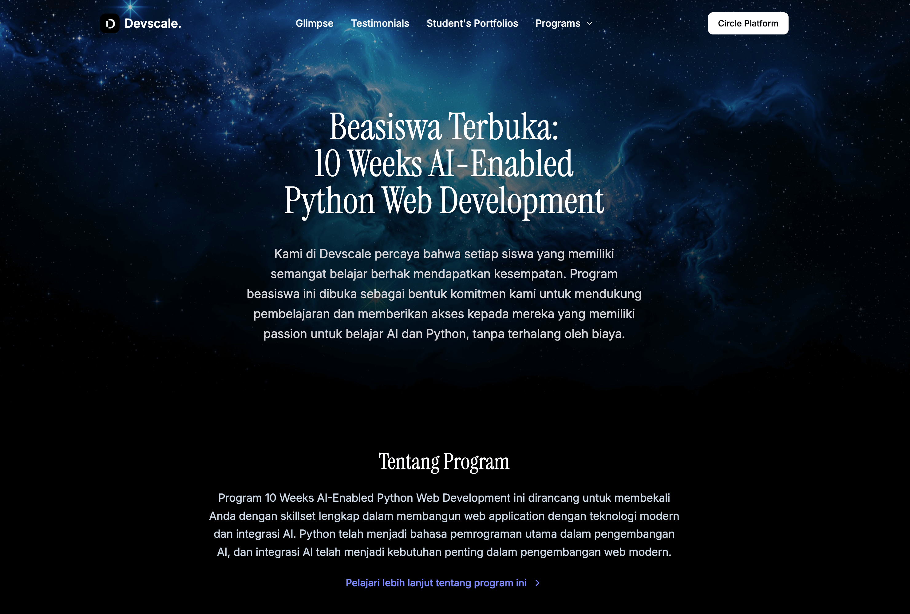 Beasiswa Ditutup: 10 Weeks AI-Enabled Python Web Development - Devscale
